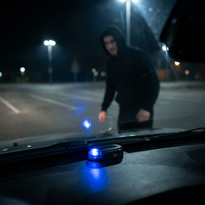 Solar Fake Security Light — Anti-Theft LED Warning — Fits All Vehicles ...